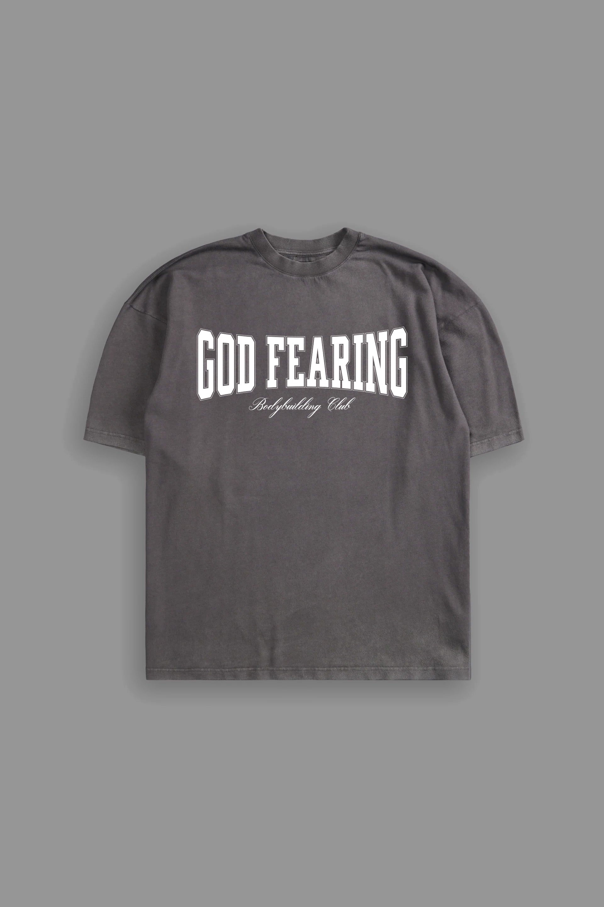 GOD'S BODY BUILDING CLUB "PREMIUM" TEE IN LIGHT GREY – Fear the Lamb