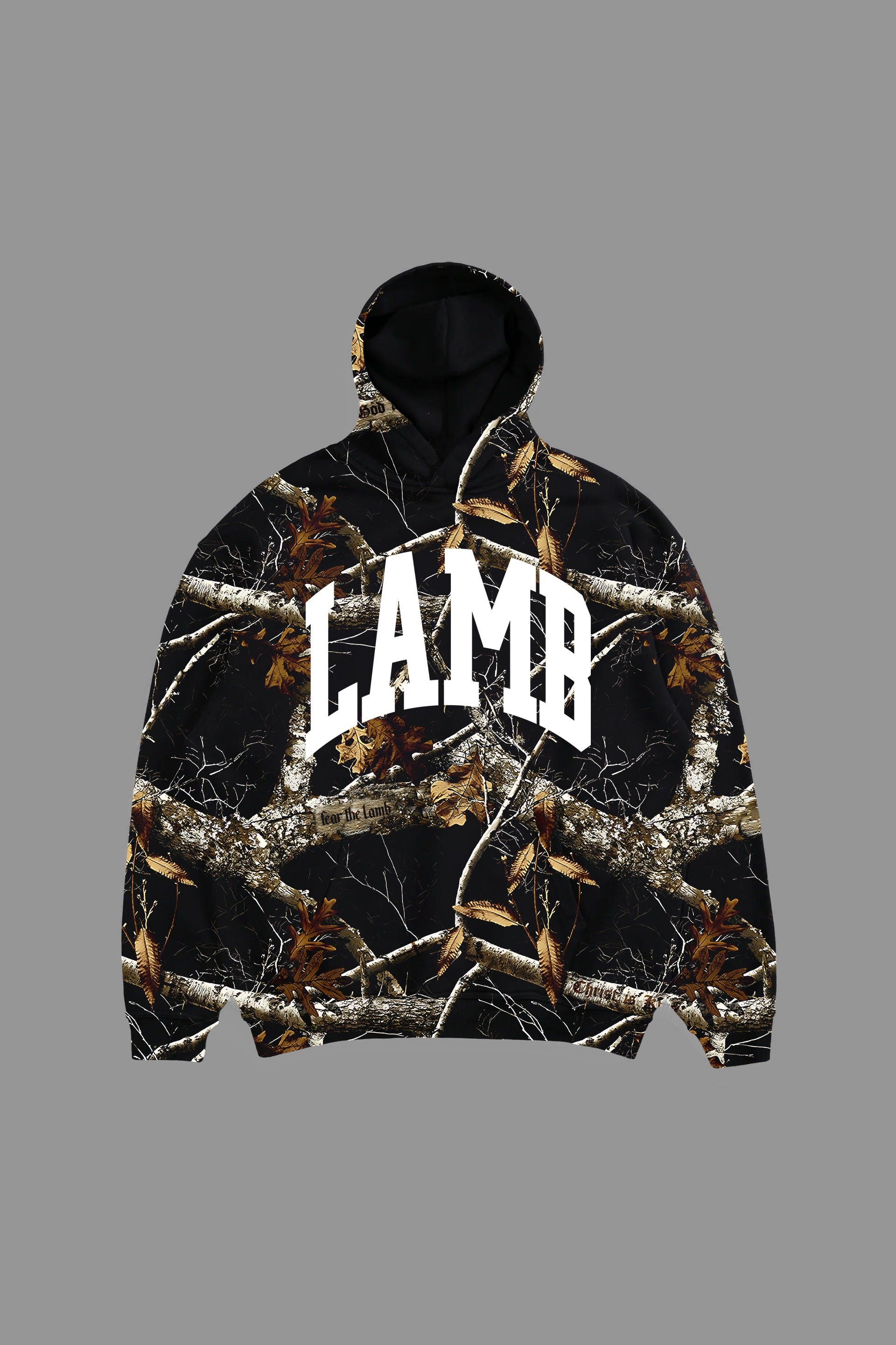 Lamb "PREMIUM" Hoodie in Cross Wood – Fear the Lamb